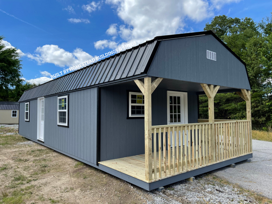 14x40 Deluxe High Barn Cabin Design #101 – Homestead Buildings & Sheds