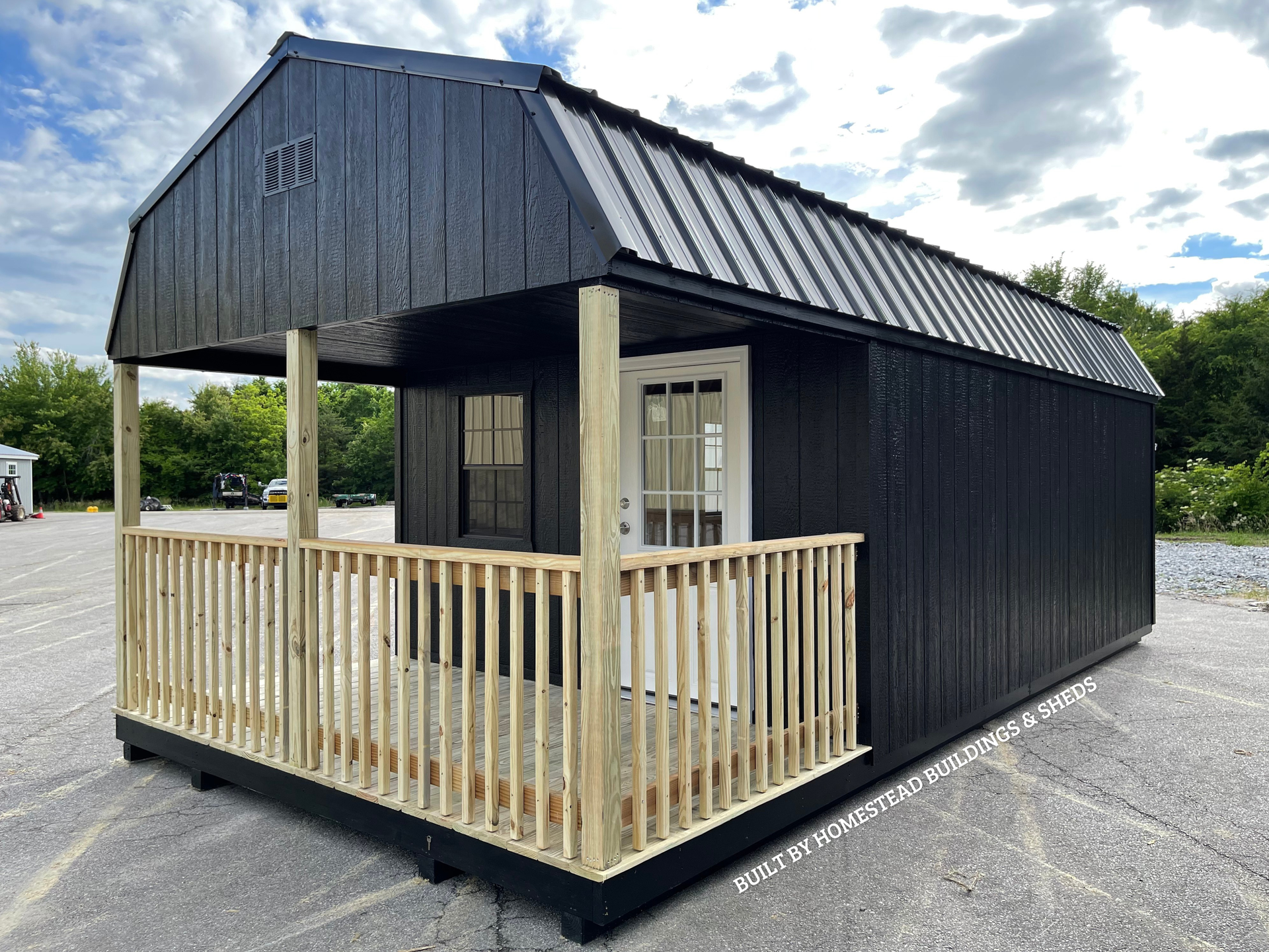 14x40 Deluxe High Barn Cabin Design #3 – Homestead Buildings & Sheds
