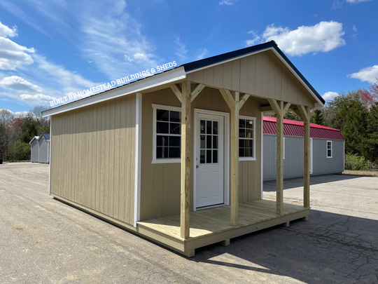 12x20 Deluxe A-Frame Cabin Design #110 – Homestead Buildings & Sheds