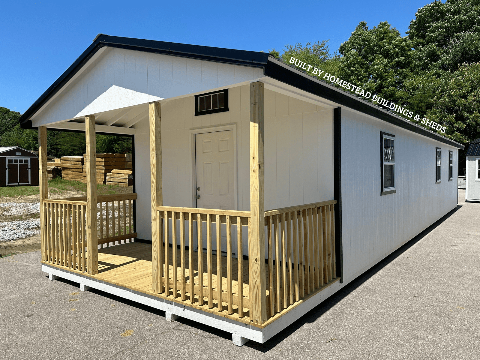 14x48 Deluxe A-Frame Cabin Design #80 – Homestead Buildings & Sheds