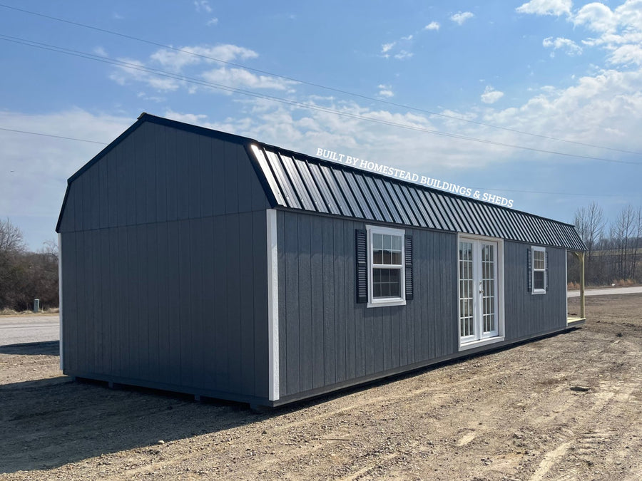 14x40 Deluxe High Barn Cabin Design #3 – Homestead Buildings & Sheds