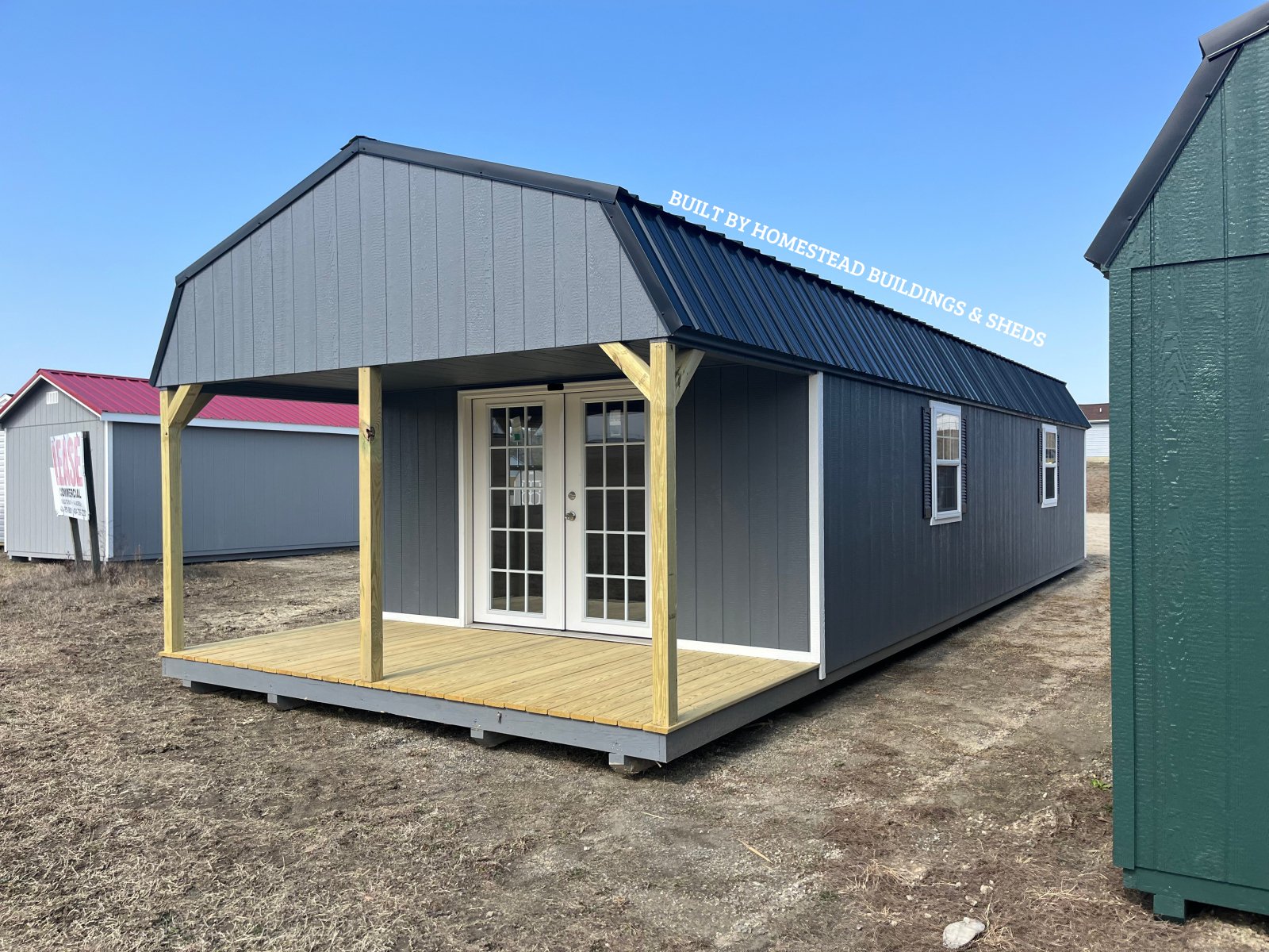 14x40 Deluxe High Barn Cabin Design #3 – Homestead Buildings & Sheds